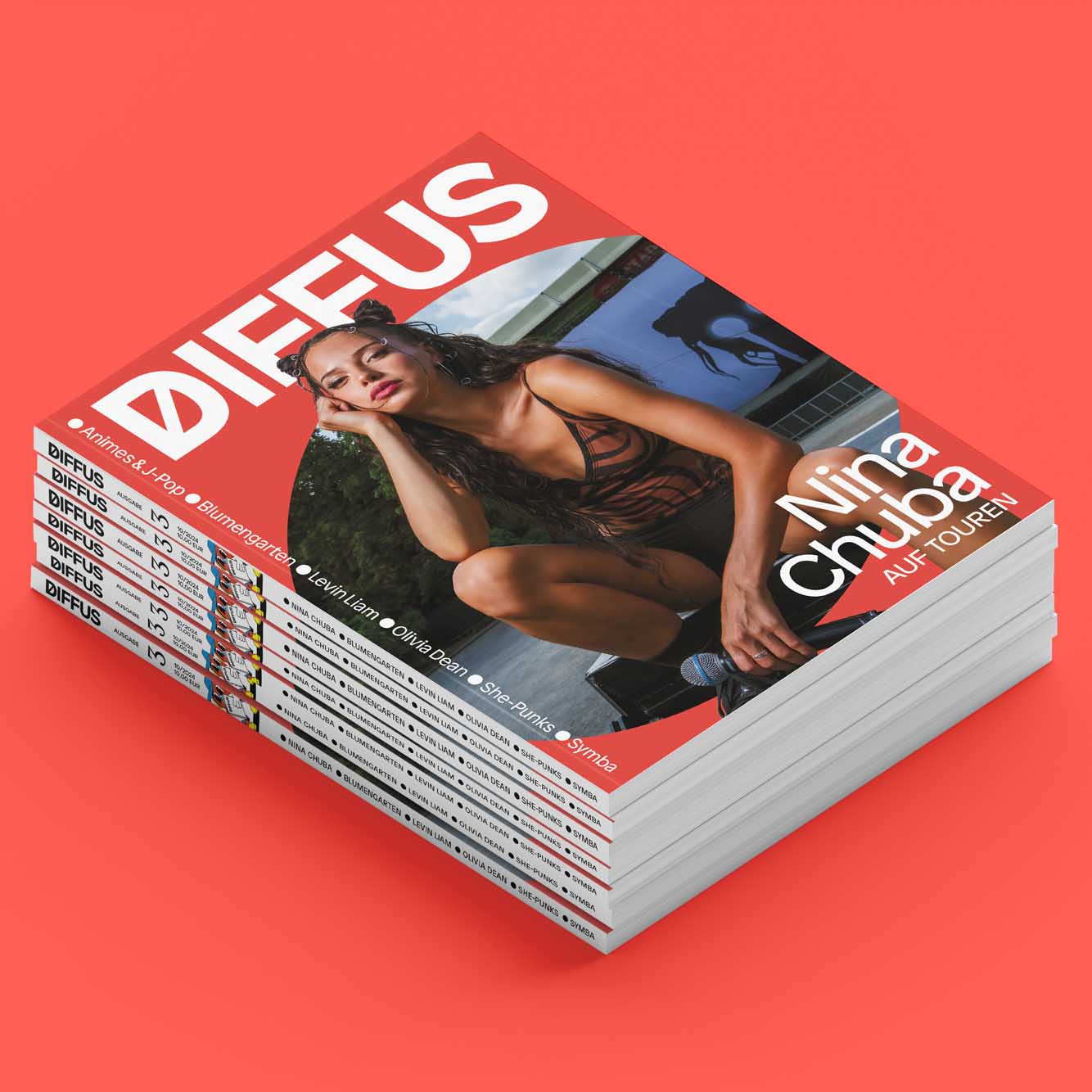 DIFFUS Print-Magazin: Neue Ausgabe mit Nina Chuba auf dem Cover – jetzt ...